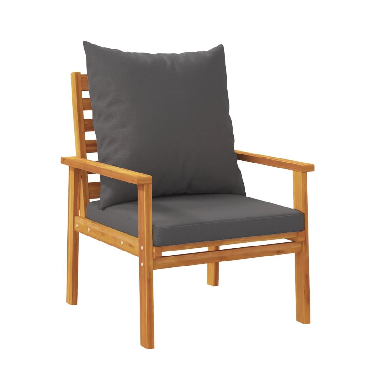 Click here for Sofa Chair Dark grey Solid acacia wood Modern - Br... prices