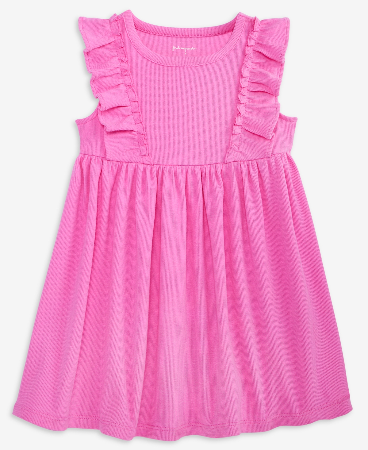 Click here for First Impressions Baby Girls Solid Ribbed Dress  M... prices