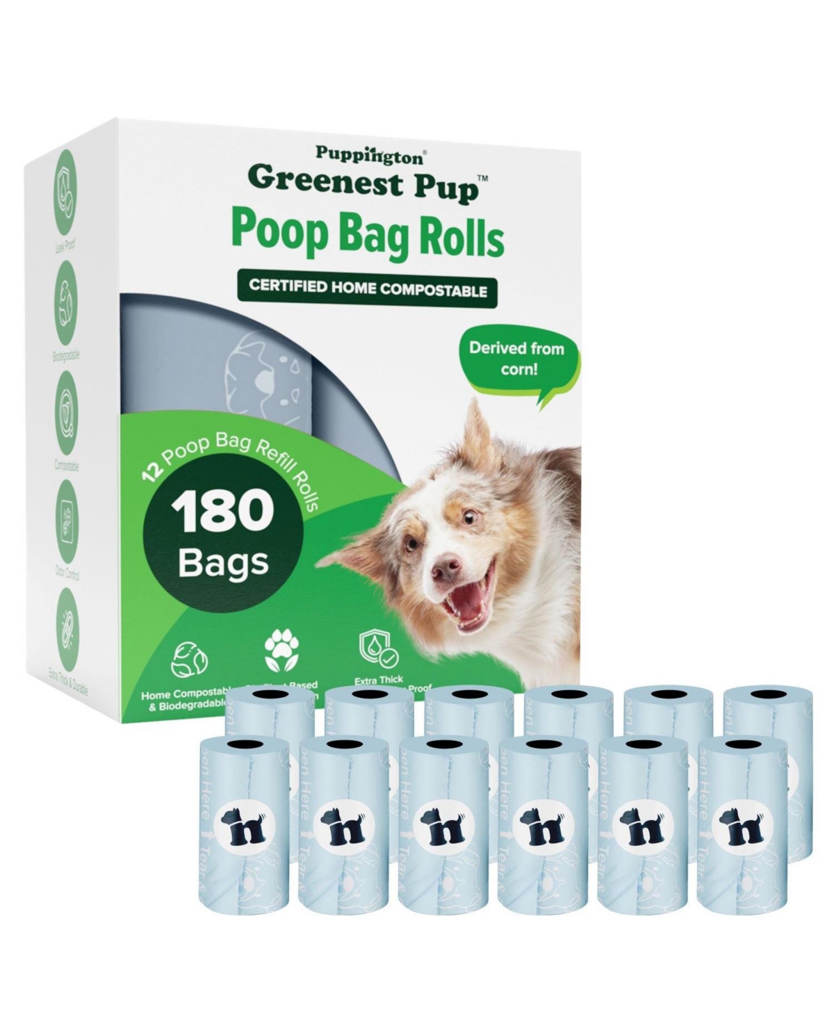 Click here for Compo Dog Poop Bags  180 Bags  Ice Blue - Ice blue prices