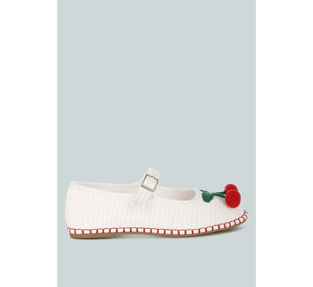 Click here for Rag & Co Brunch Date Cherry Accent Mary Jane Flats... prices