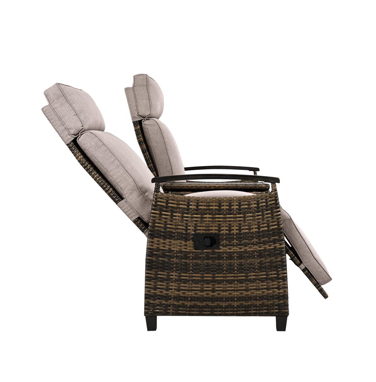 Click here for Chic Crate-Adjustable Backrest Wicker Outdoor Recl... prices
