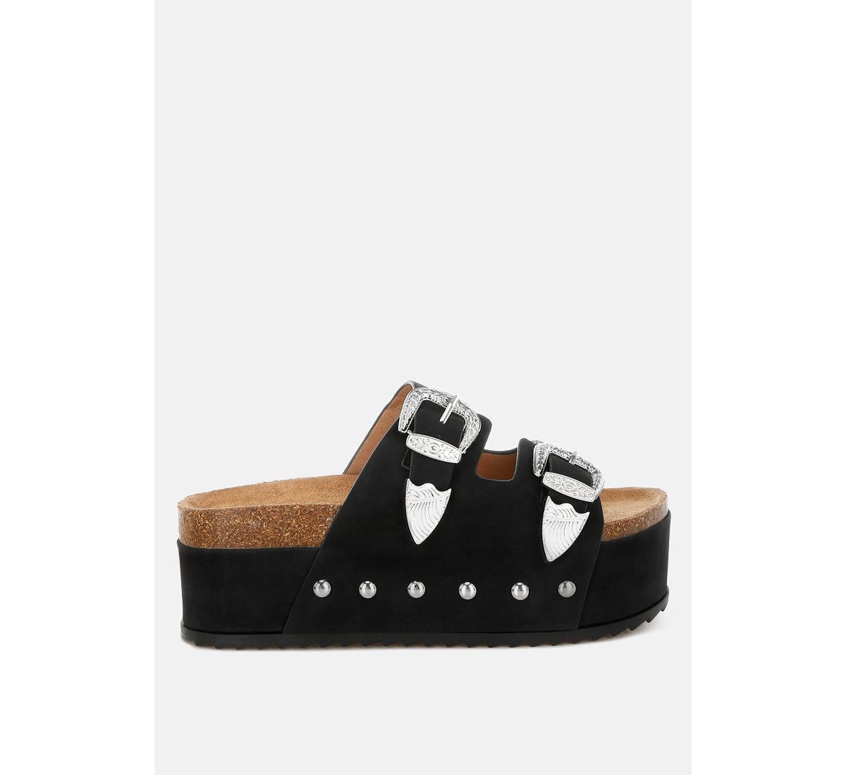 Click here for London Rag Zaphod Faux Leather Flatform Slip Ons W... prices