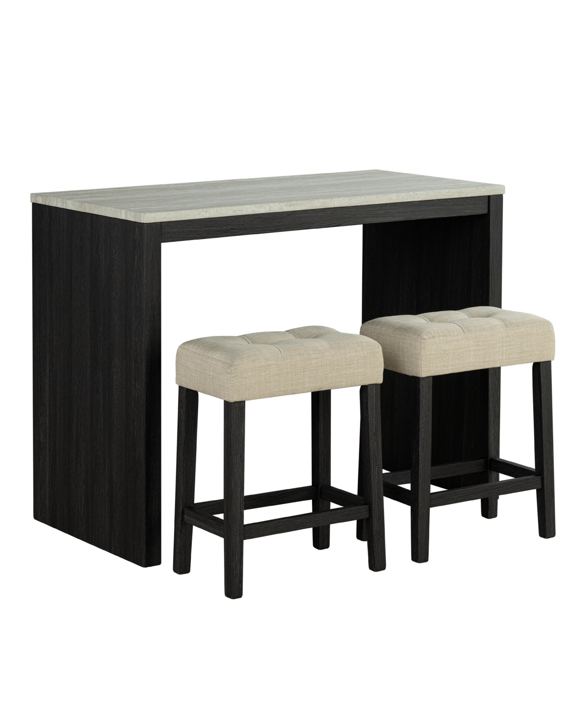 Click here for Boyel Living 3-Piece Bar Table and Chairs Set Tall... prices