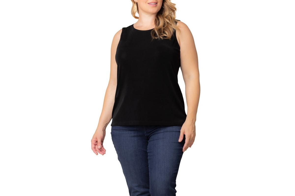 Click here for Vikki Vi Plus Size Classic Silky Sleeveless Tank T... prices