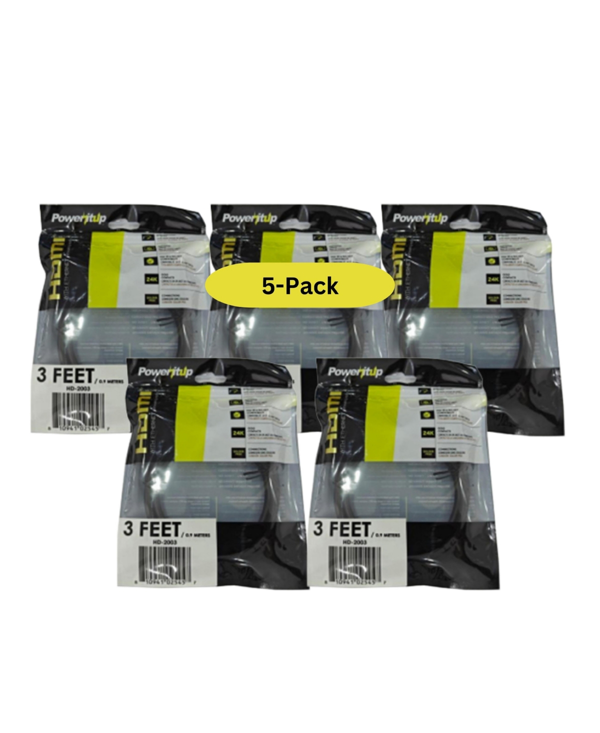 Click here for Power It Up 3 ft. Hdmi v2.0 Cable with Ethernet (5... prices