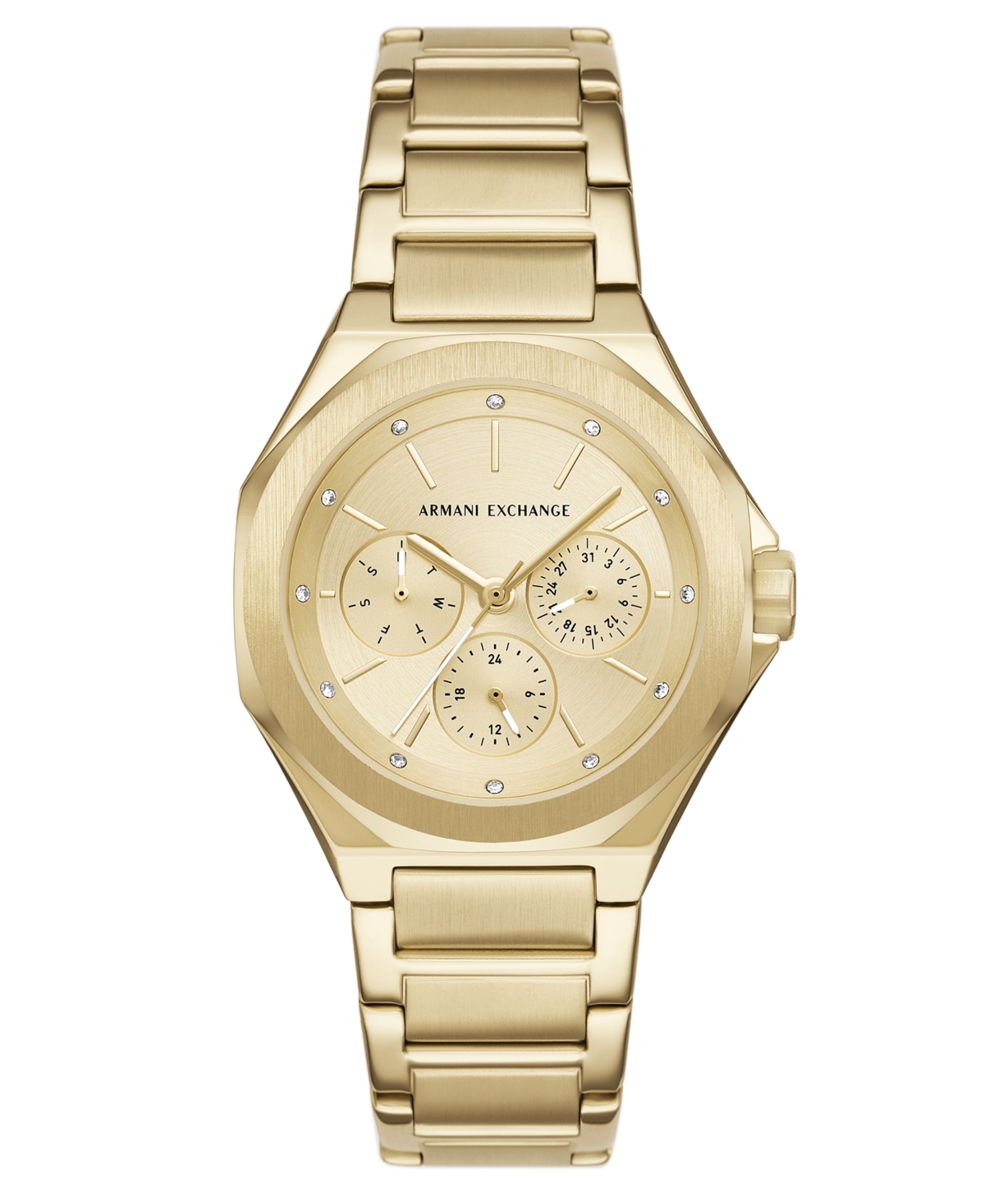 Click here for Armani Exchange Womens Multifunction Gold-Tone Sta... prices