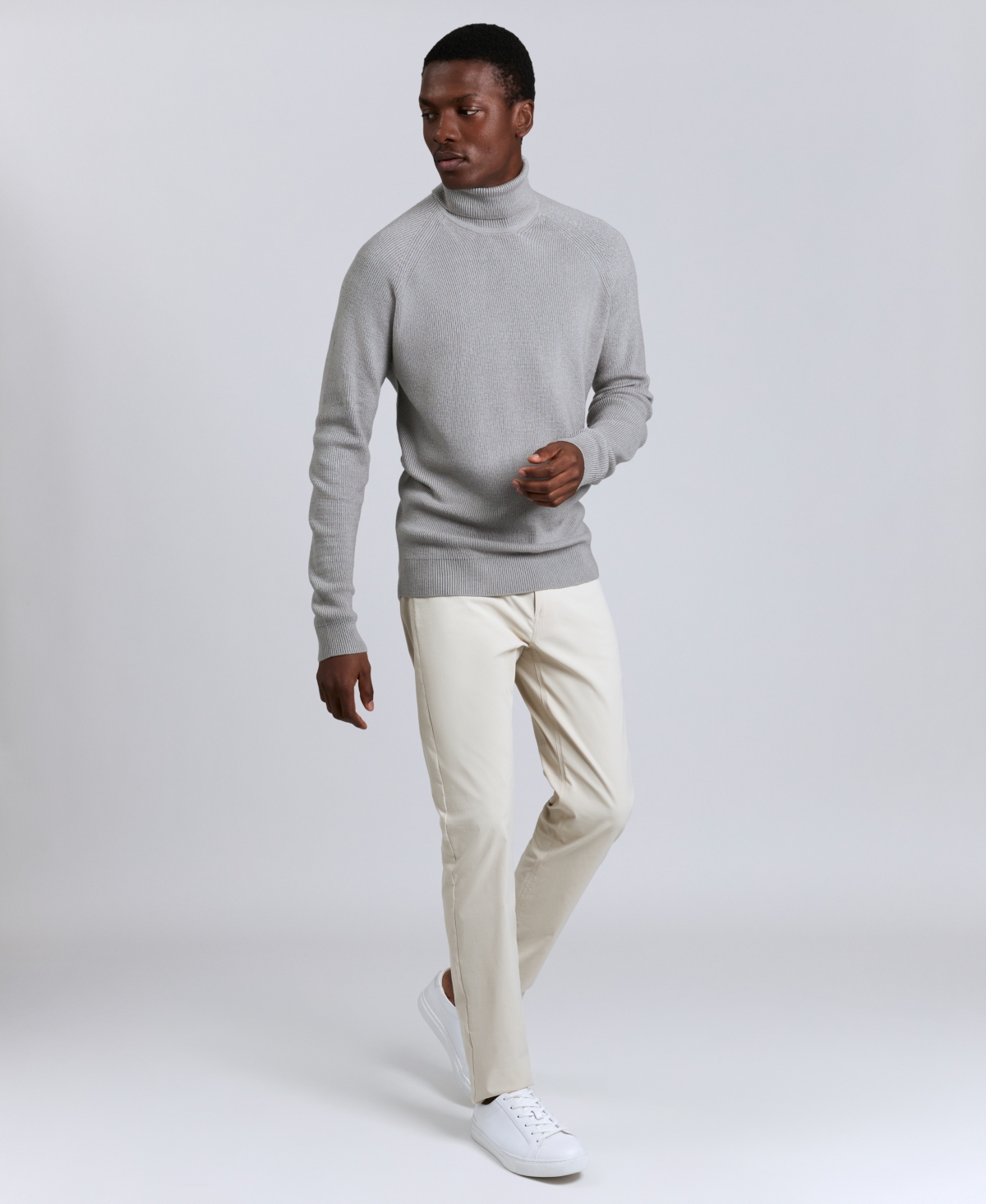 Click here for Kenneth Cole Mens Fold Over Turtleneck Sweater - H... prices