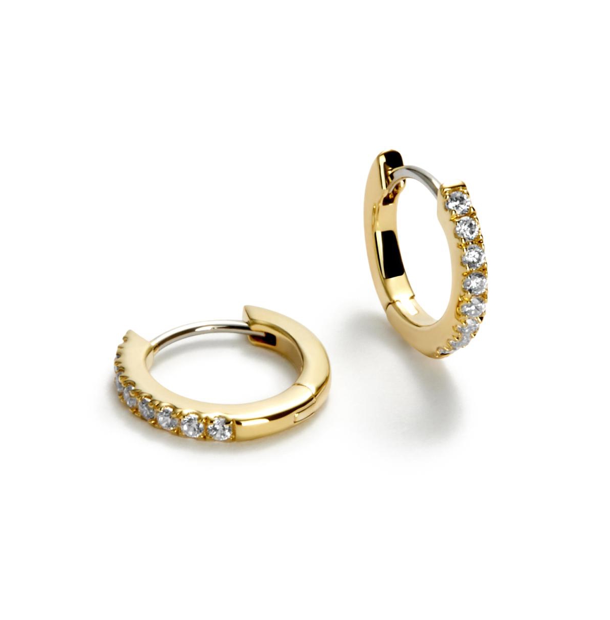 Click here for Ana Luisa Gold Huggie Hoop Earrings - Pave Huggie... prices