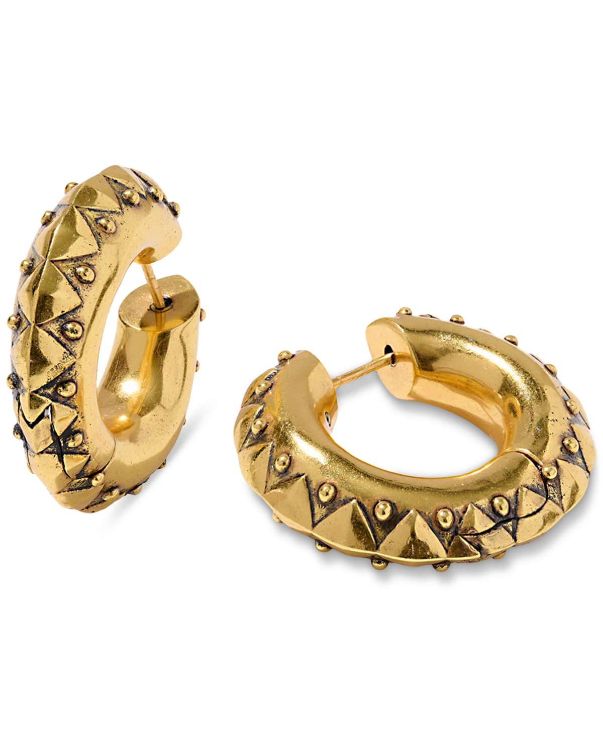 Click here for Kendra Scott Gold-Tone Over Brass Catherine Hoop E... prices