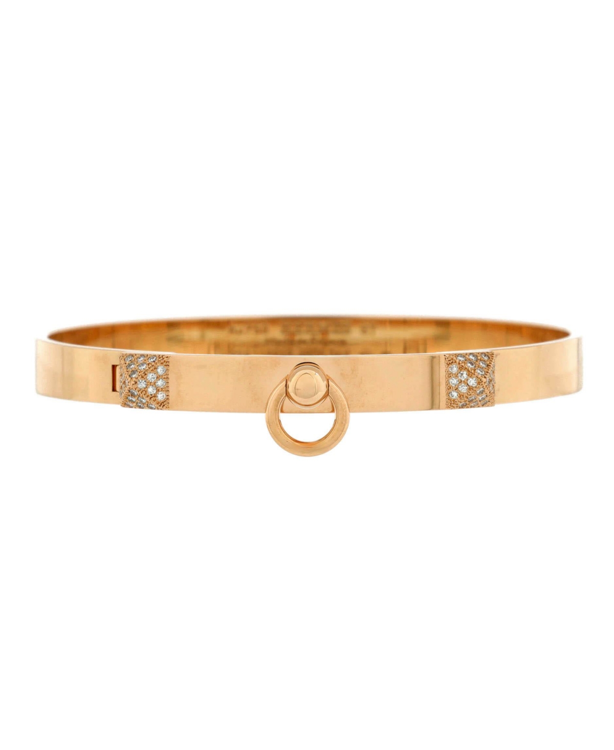 Click here for Pre-Owned HERMES Collier de Chien Bracelet - 18k r... prices
