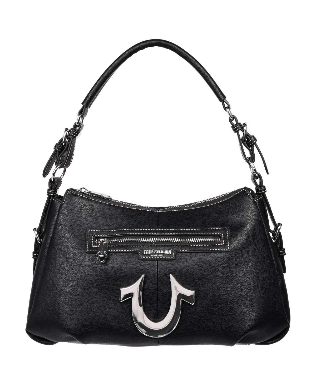 Click here for True Religion Zip Chain Soft Satchel - Black prices