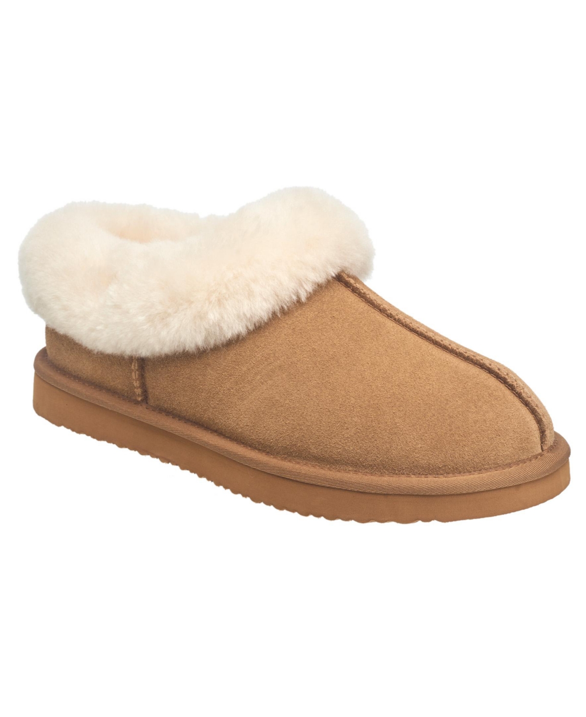 Click here for French Connection Womens Fur Closed Slipper - Ches... prices