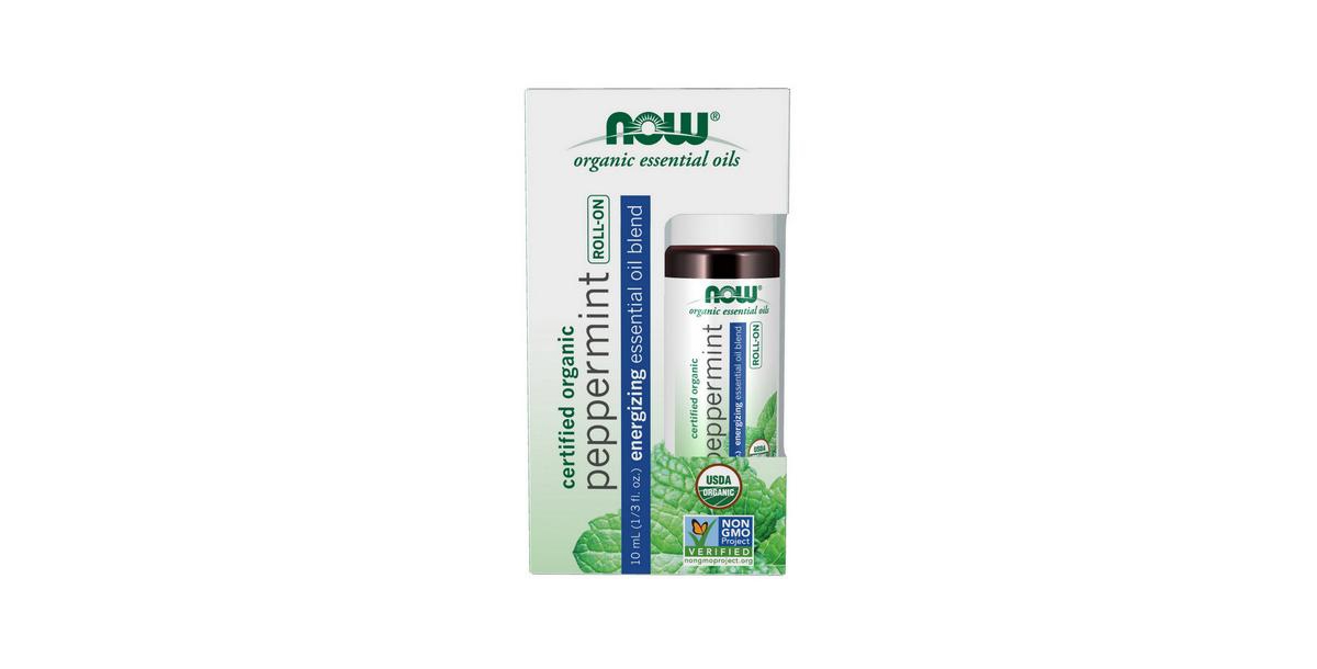 Now Foods Roll-On Peppermint Essential Oil Blend  10 Ml