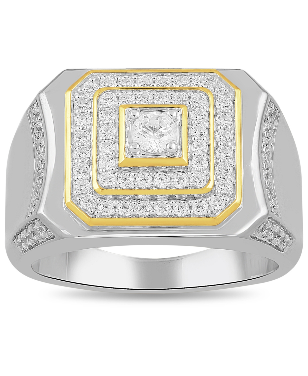 Click here for Macys Mens Diamond Ring (1 ct. t.w.) in Yellow Gol... prices