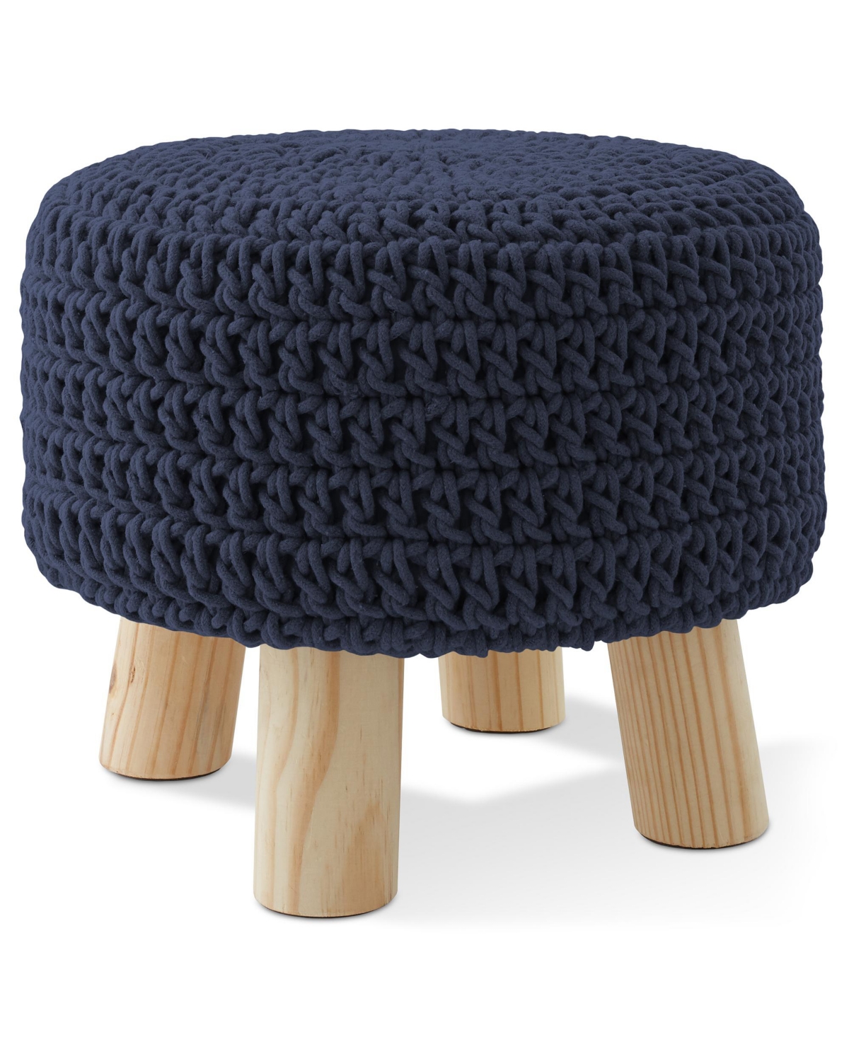 Click here for Hand-Knitted Cotton Pouf Ottoman Footstool  13... prices