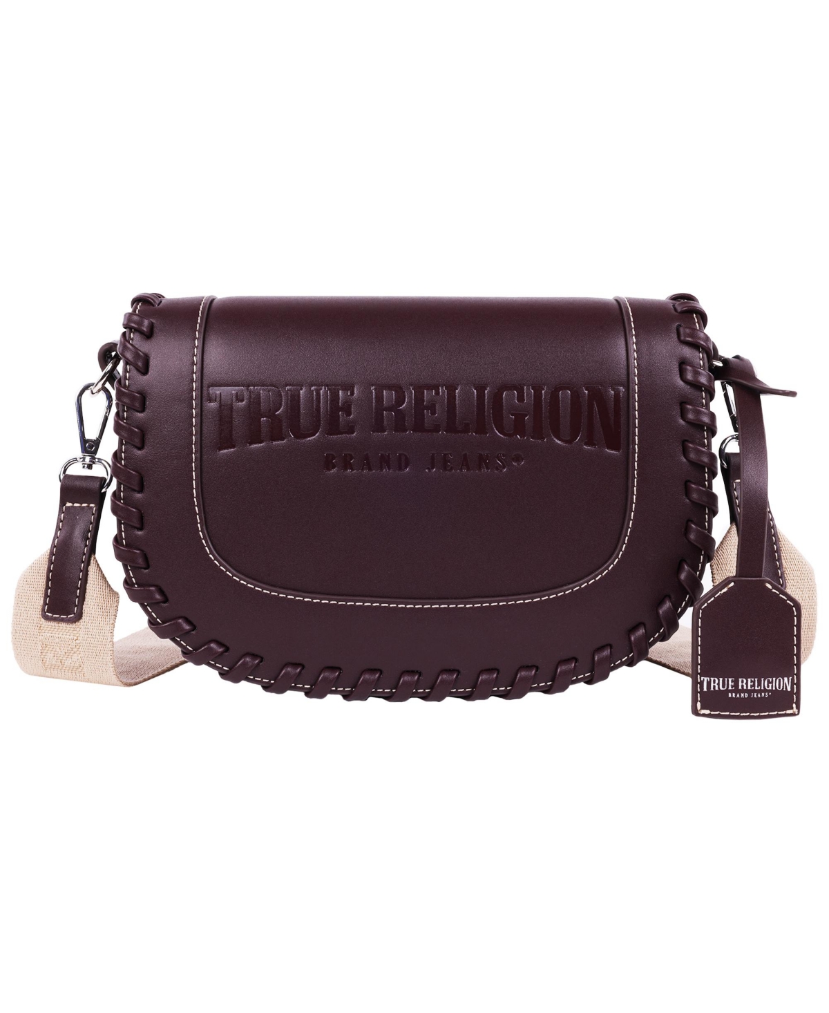 Click here for True Religion Whip Stitch Saddle Bag - Wine prices