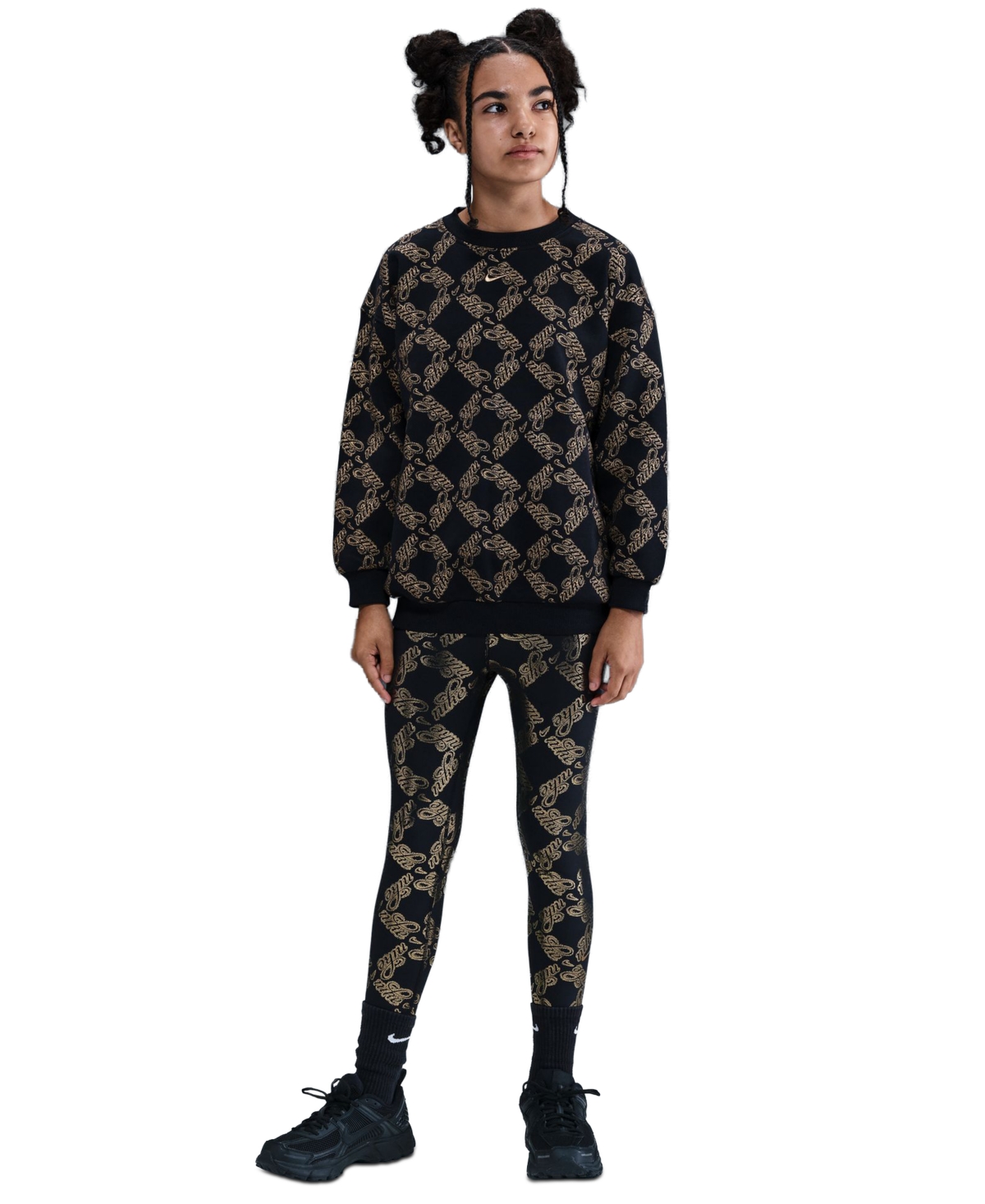 Click here for Nike Girls 7-16 Oversized Fleece Crewneck Sweatshi... prices
