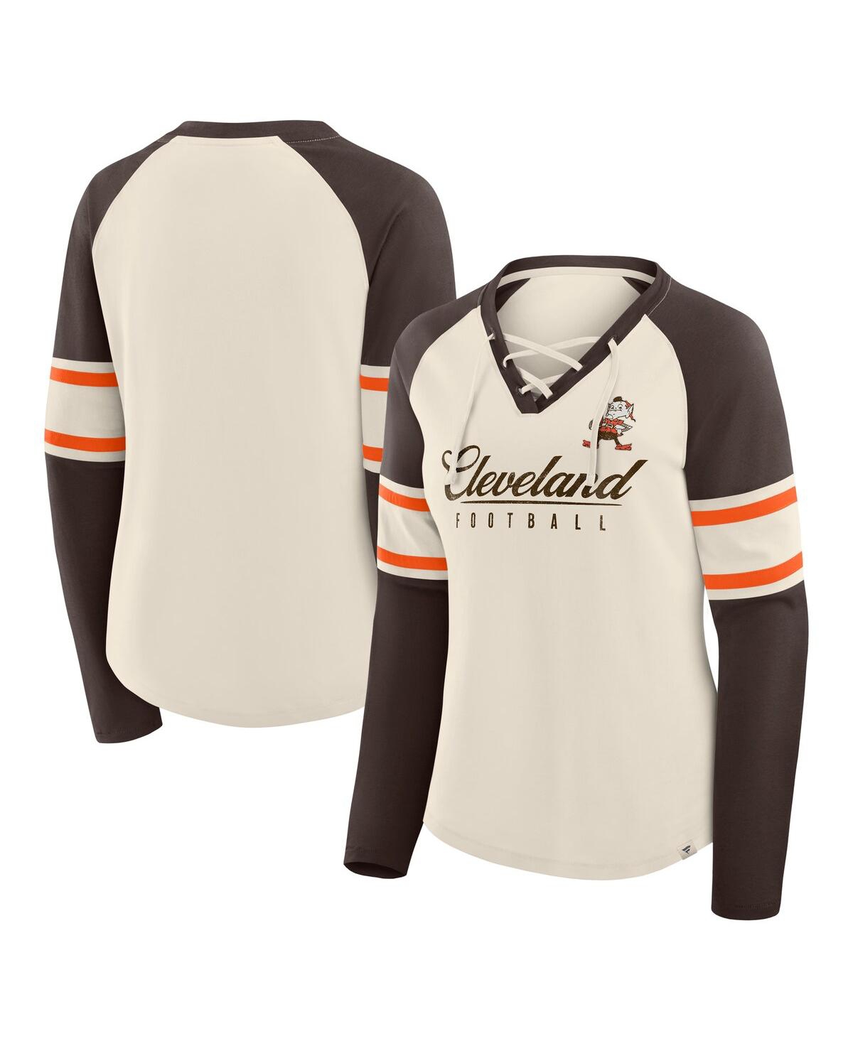 Click here for Fanatics Womens Cream/Brown Cleveland Browns Homet... prices