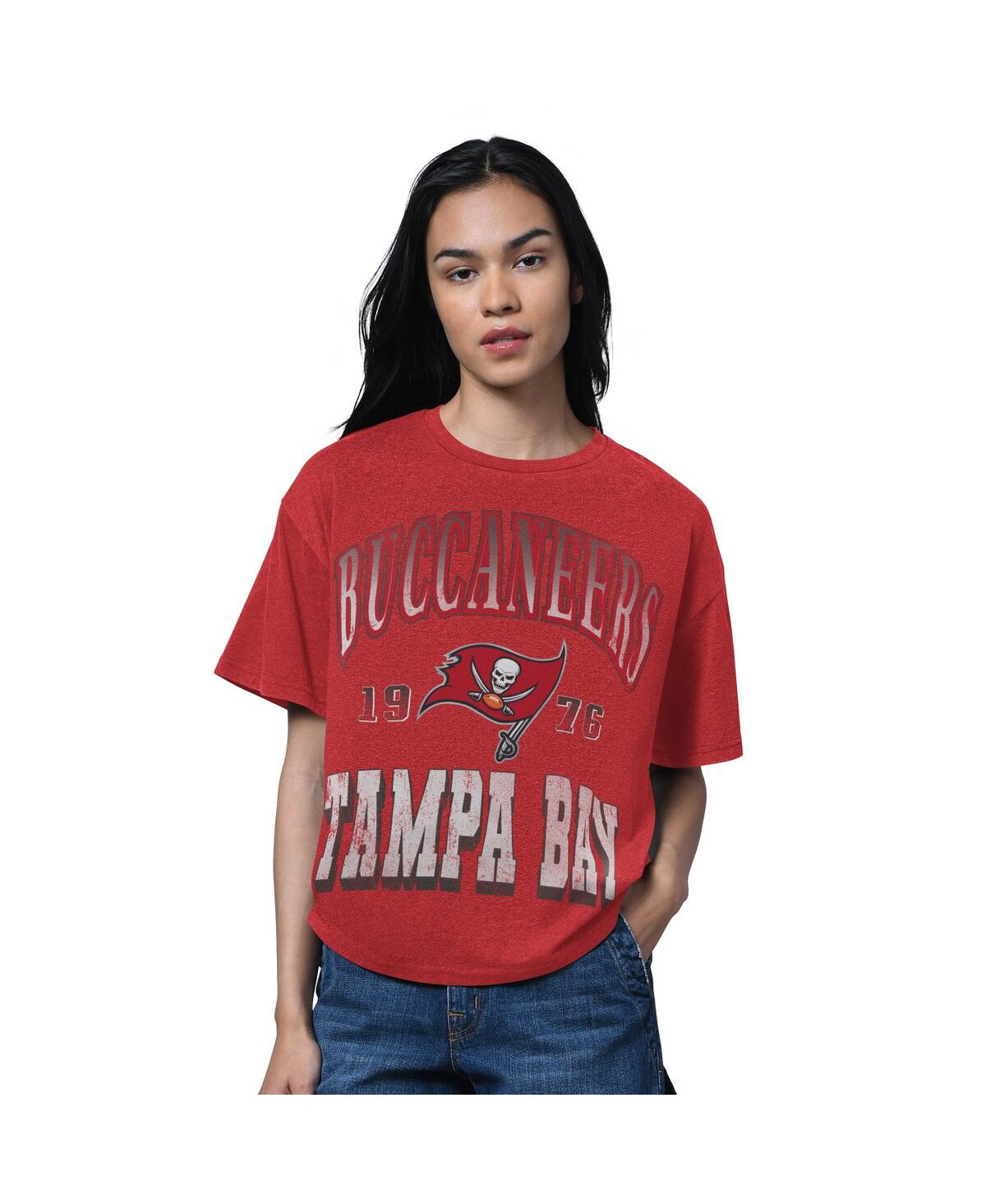 Click here for Starter Womens Heather Red Tampa Bay Buccaneers Ov... prices