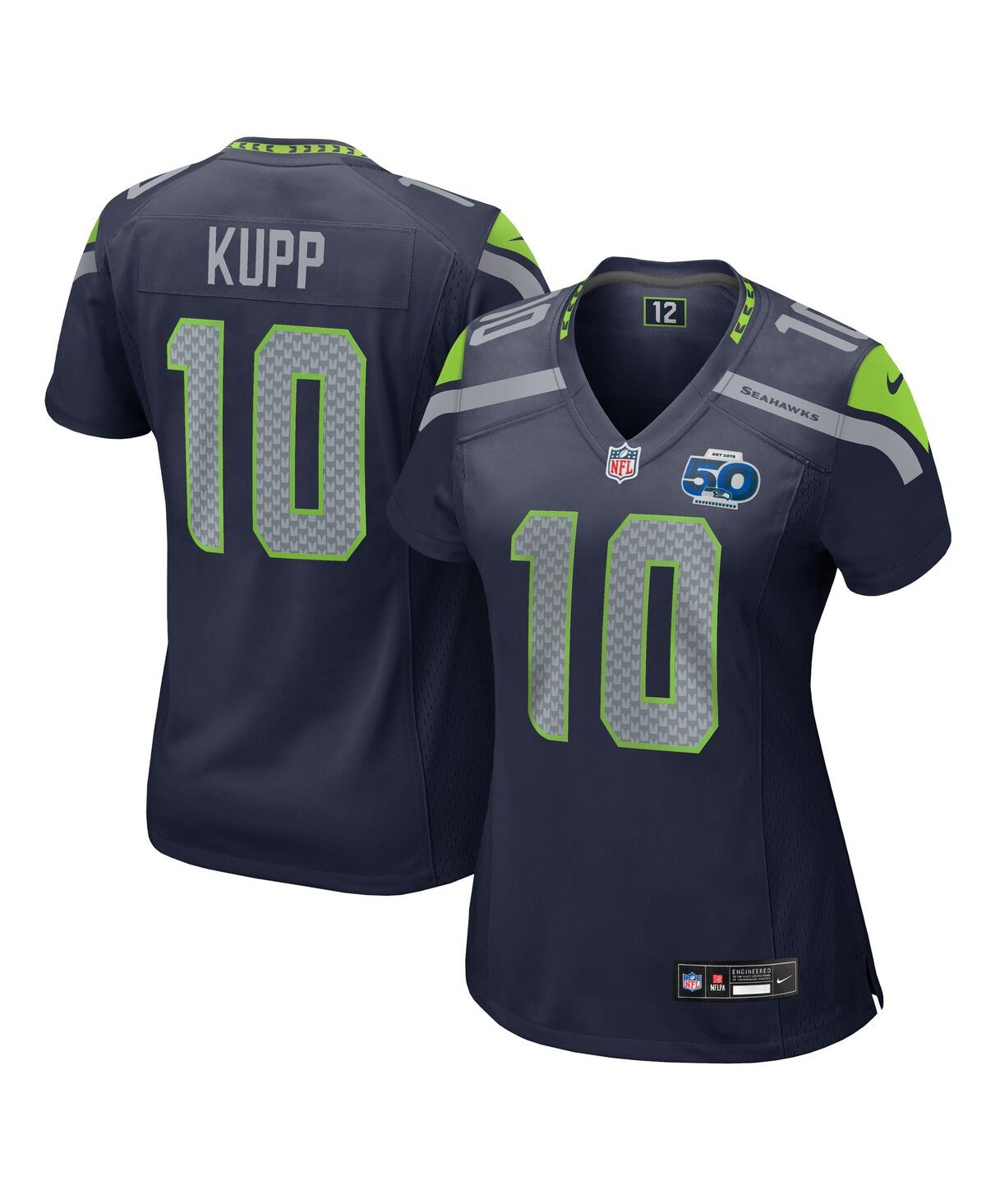 Click here for Nike Womens Cooper Kupp College Navy Seattle Seaha... prices