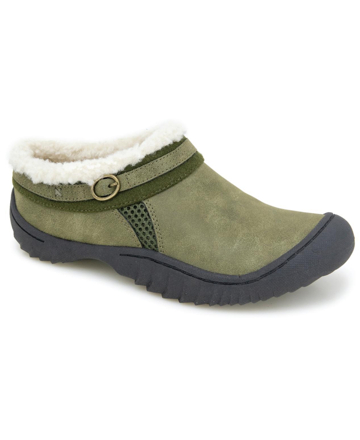 Click here for Jbu Womens Ginger Slip On Clog Shoes - Olive prices