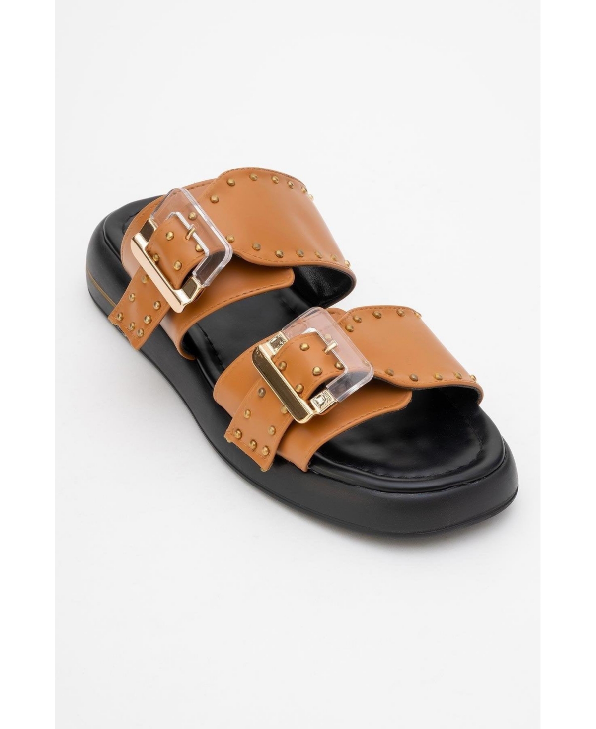 Click here for Prologue Shoes Zley Buckle Sandal (Women) - Cognac... prices