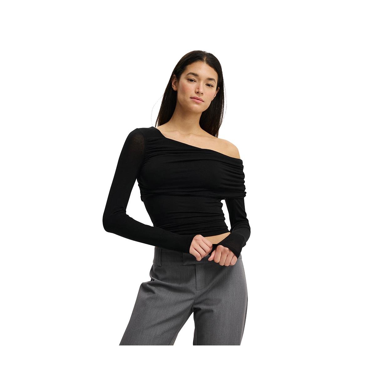 Click here for Cotton On Womens One Shoulder Base Layer Long Slee... prices