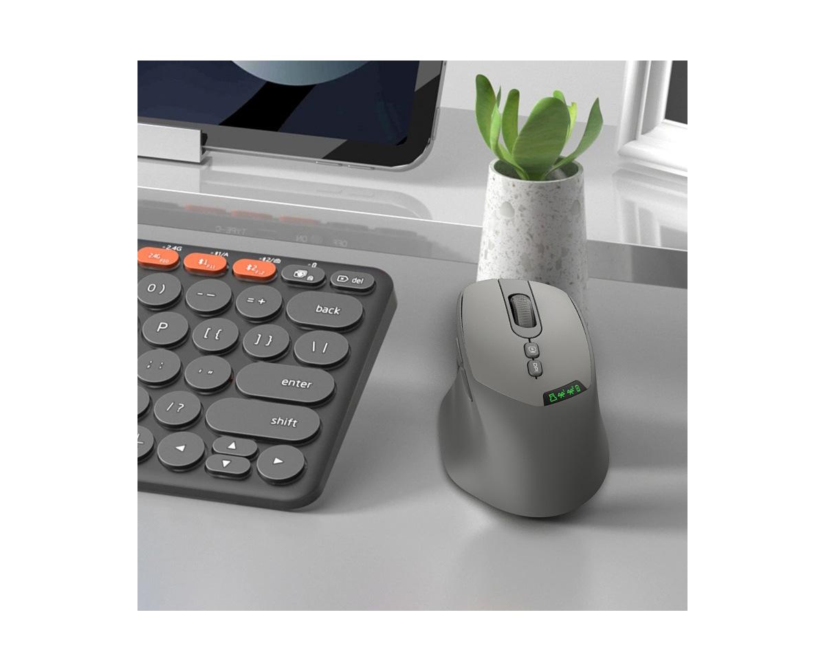 Click here for 2.4G+Bt Dual Mode Wireless Mouse - Grey prices
