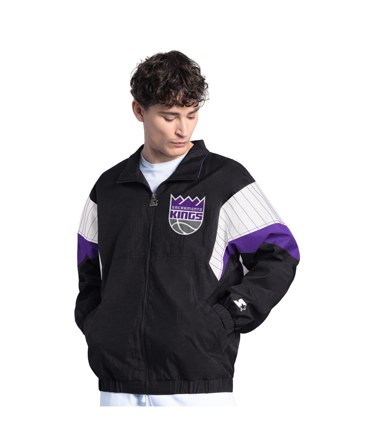 Click here for Starter Mens Black Sacramento Kings Yard Line Full... prices