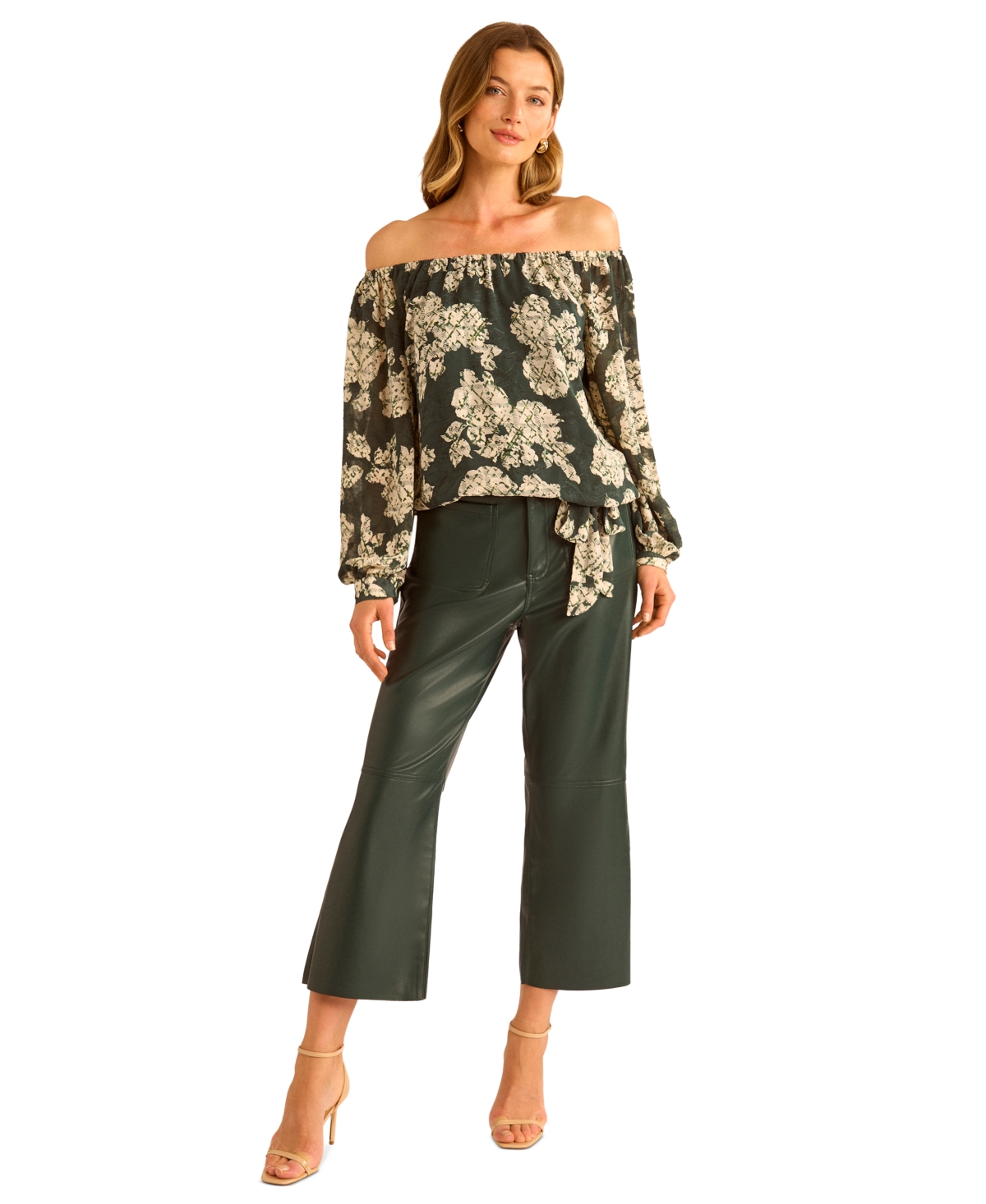 Click here for Vince Camuto Womens Wide Leg Pants - Forest Night prices
