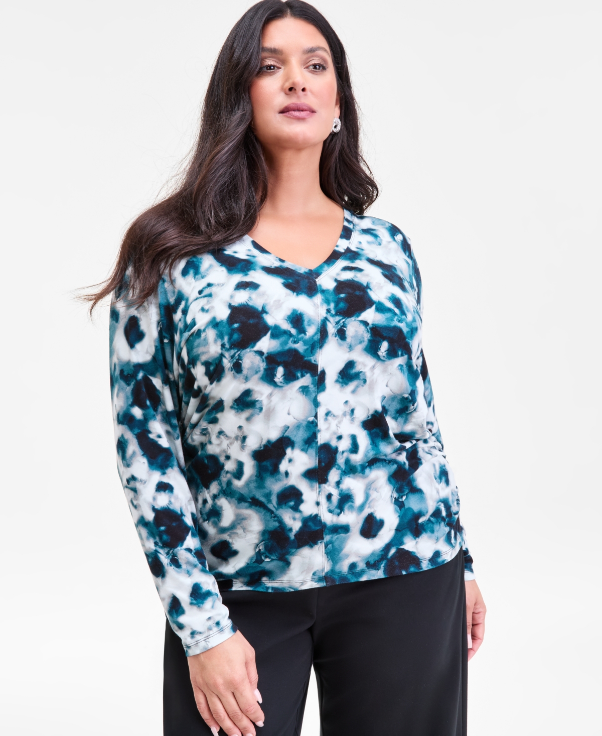 Click here for I.n.c. International Concepts Plus Size V-Neck Lon... prices
