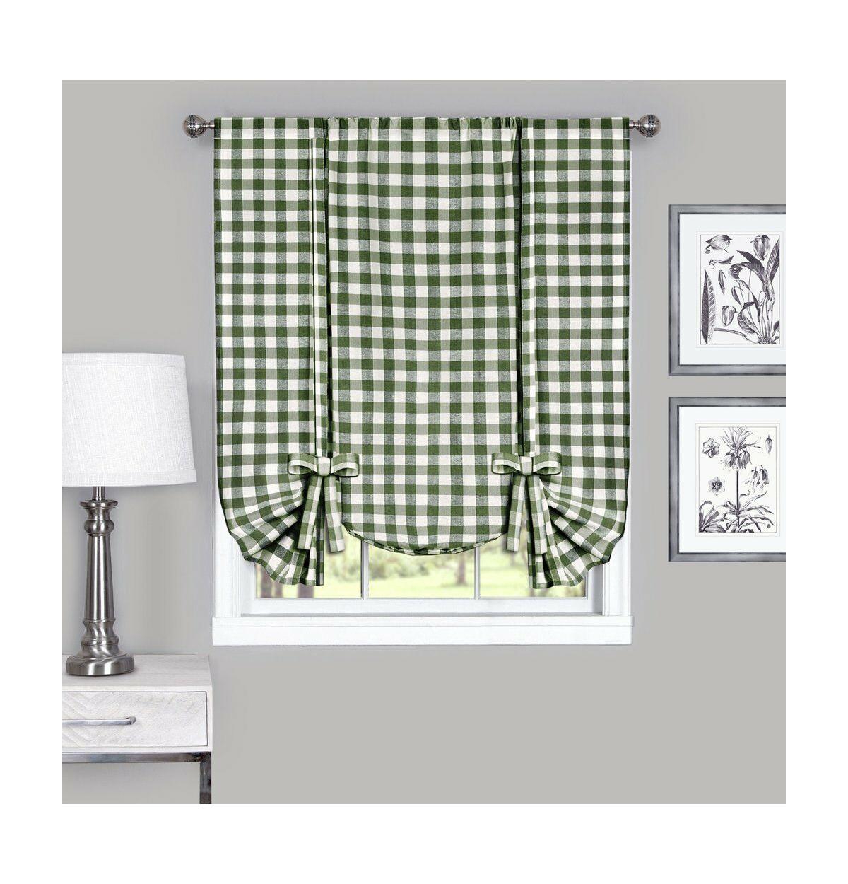 Click here for GoodGram Buffalo Check Plaid Gingham Tie Up Window... prices