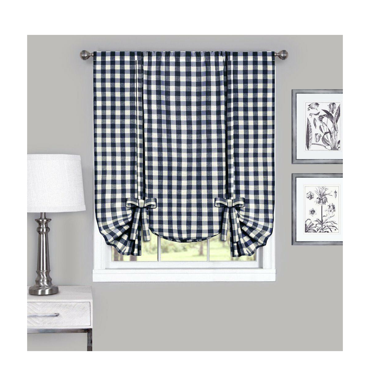 Click here for GoodGram Buffalo Check Plaid Gingham Tie Up Window... prices