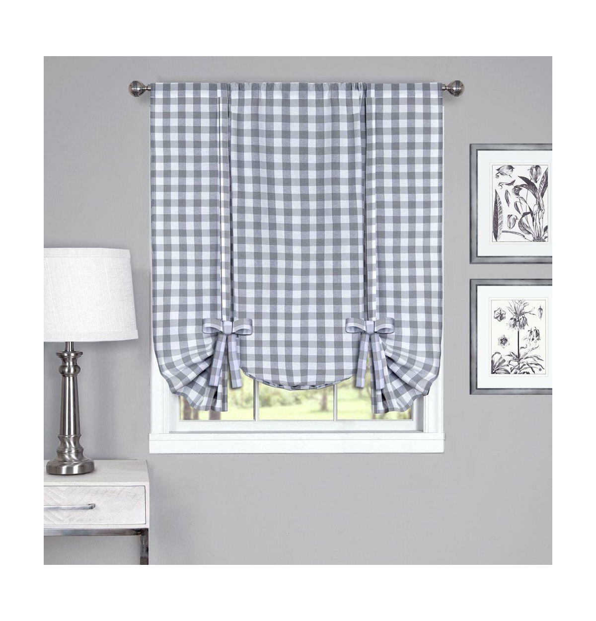 Click here for GoodGram Buffalo Check Plaid Gingham Tie Up Window... prices