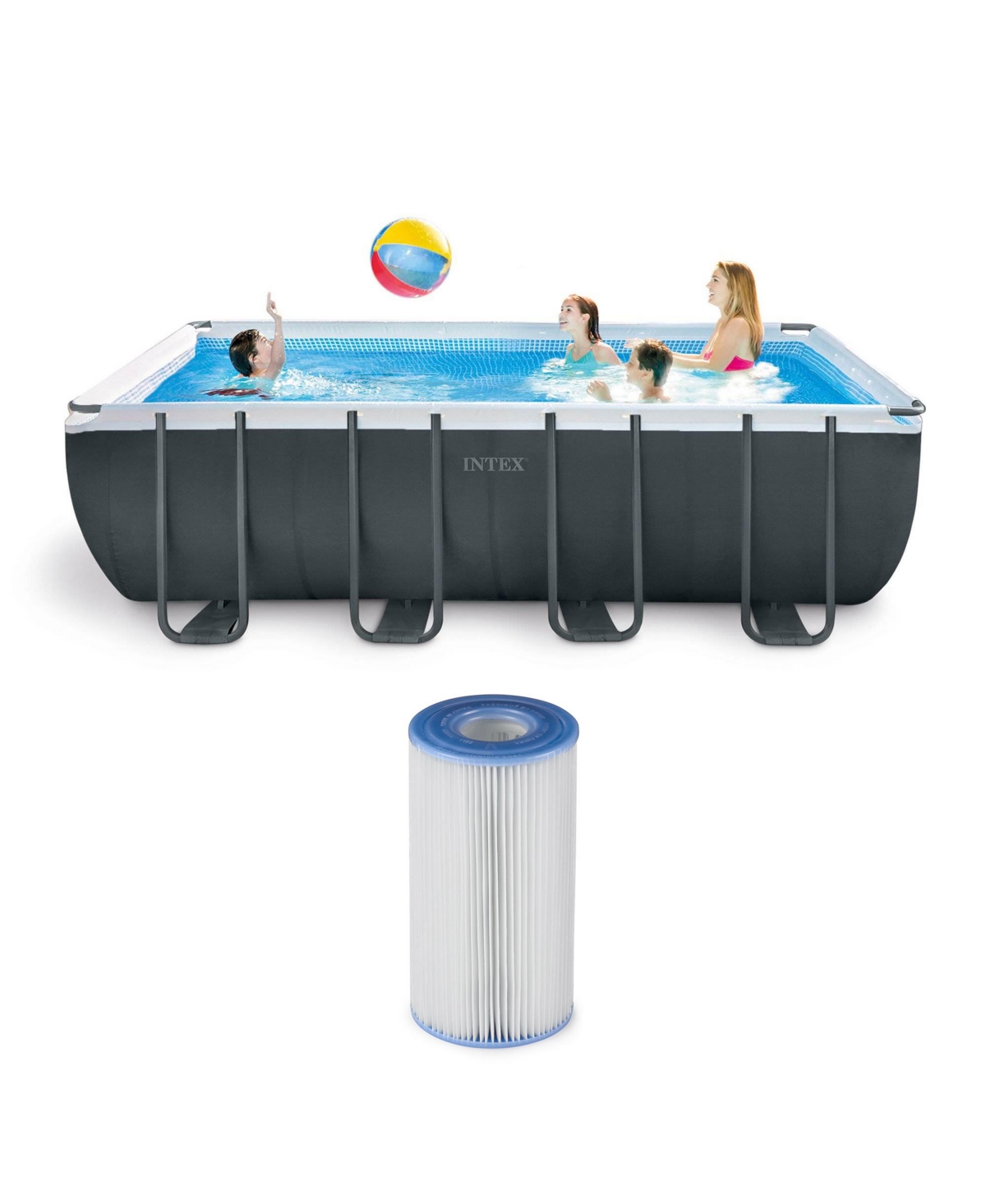 Click here for Intex Ultra Xtr 18 x 9 x 52" Rectangular Meta... prices
