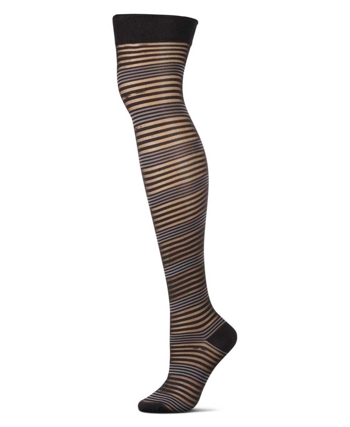 Click here for MeMoi Womens Variegated Sheer Stripe Over The Knee... prices