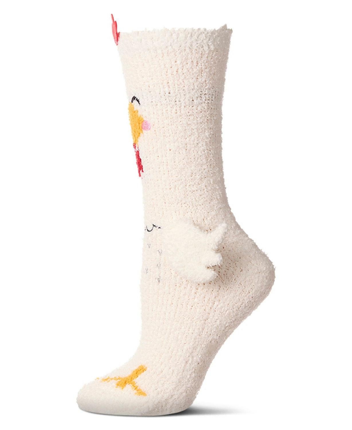 Click here for MeMoi Womens Plush Chicken-Themed Embellished Crew... prices