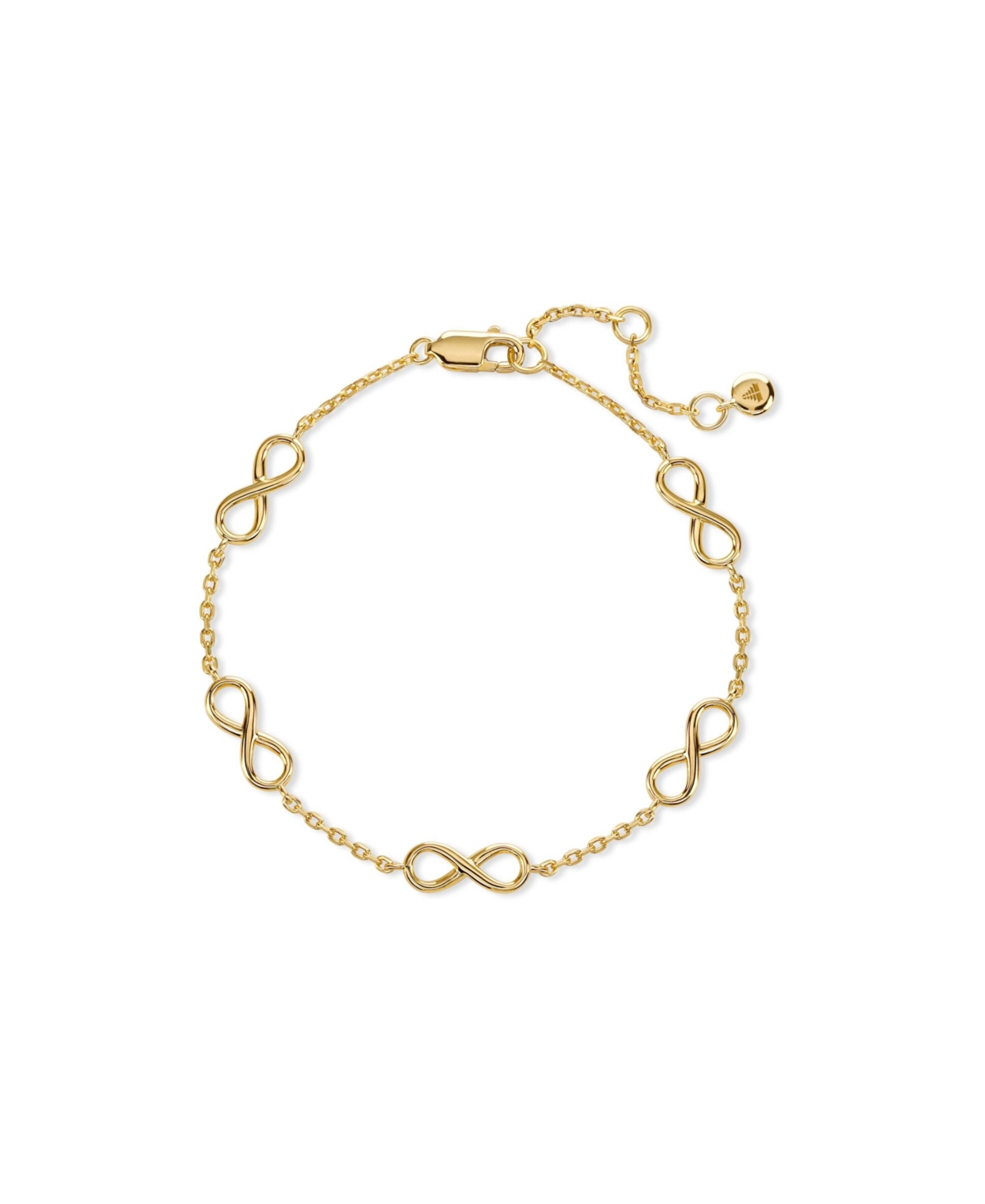 Click here for Devata Infinity Chain Bracelet in Gold Plated Ster... prices