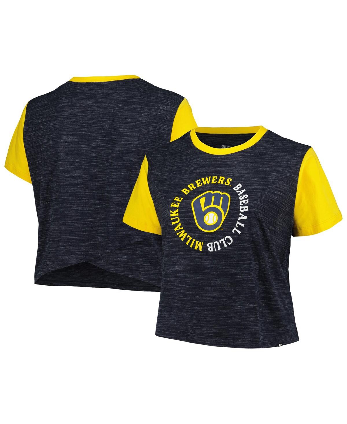 Click here for New Era Womens Navy Milwaukee Brewers Plus Size Cr... prices