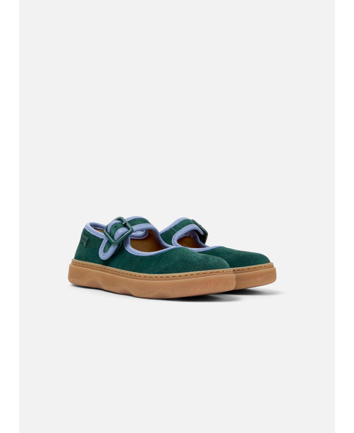 Click here for Camper Girls Kiddo Leather Shoes - Green prices