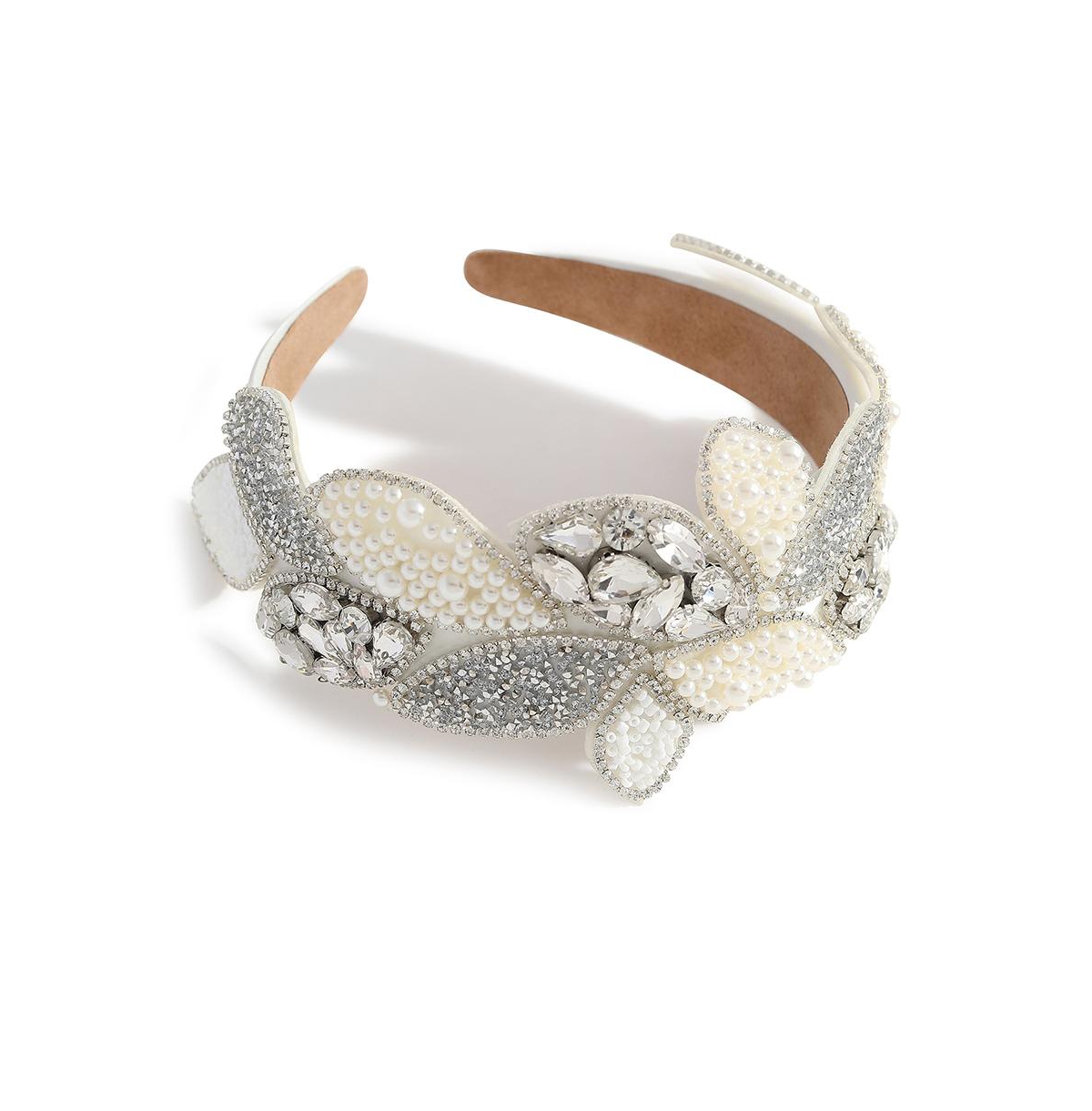 Click here for Sohi Womens Stone Studed Designer Hairband - Silve... prices