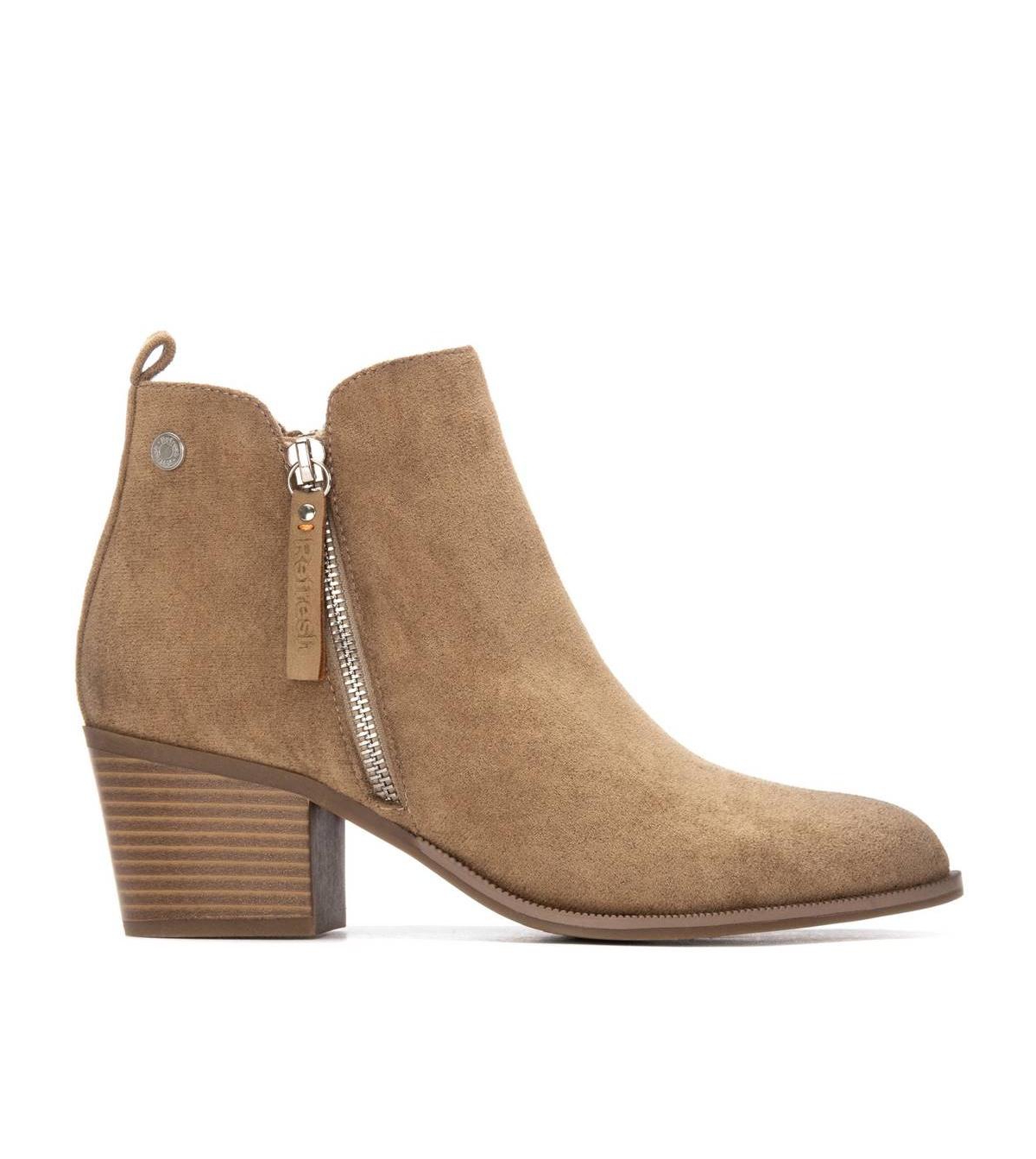 Click here for Xti Womens Block Heel Suede Ankle Booties Refresh... prices