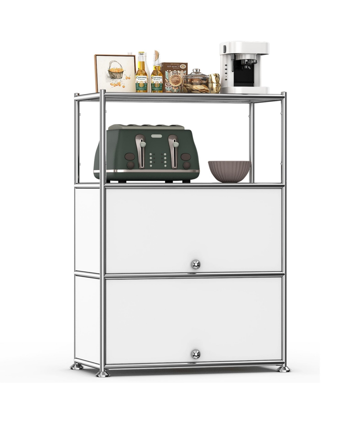 Click here for Mega Casa 3-Tier Storage Cabinet Metal Shelving Un... prices