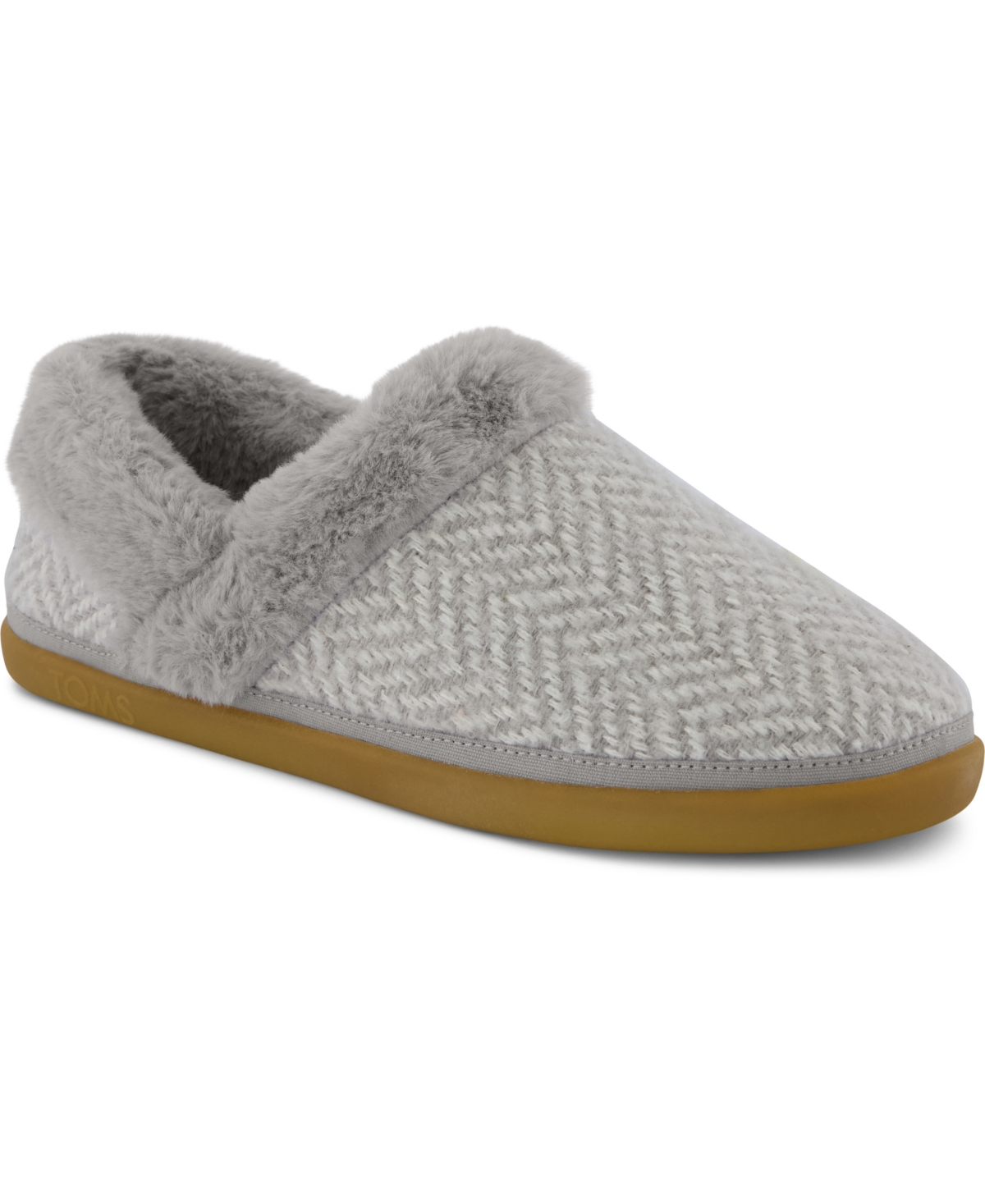 Click here for Toms Womens Oslo Slip On Slippers - Gray prices