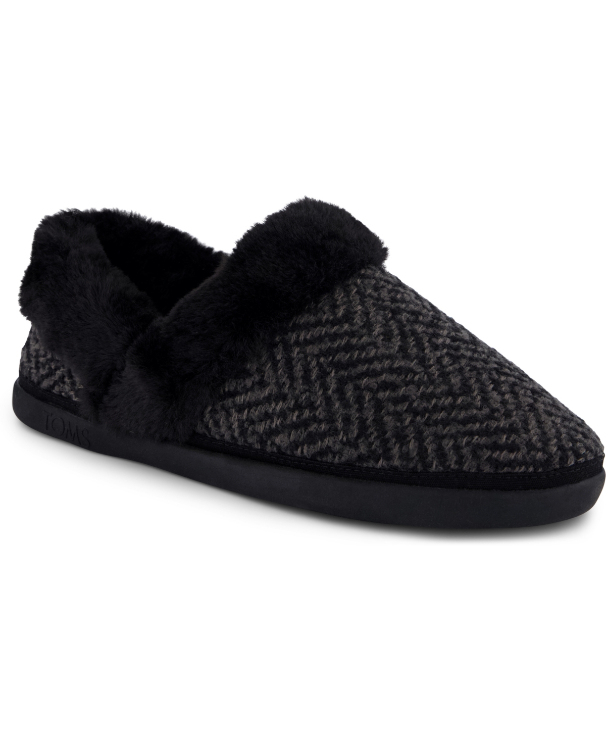 Click here for Toms Womens Oslo Slip On Slippers - Black prices