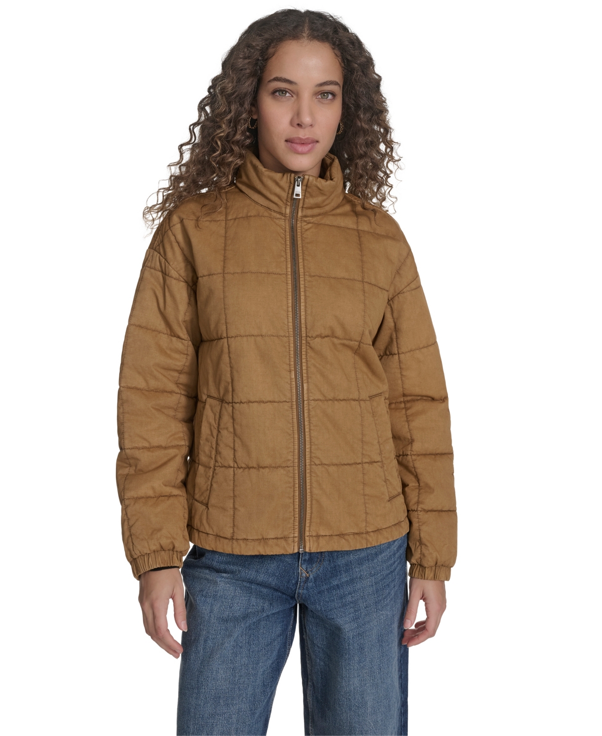Click here for Levis Womens Regular Box Quilted Cotton Jacket - T... prices