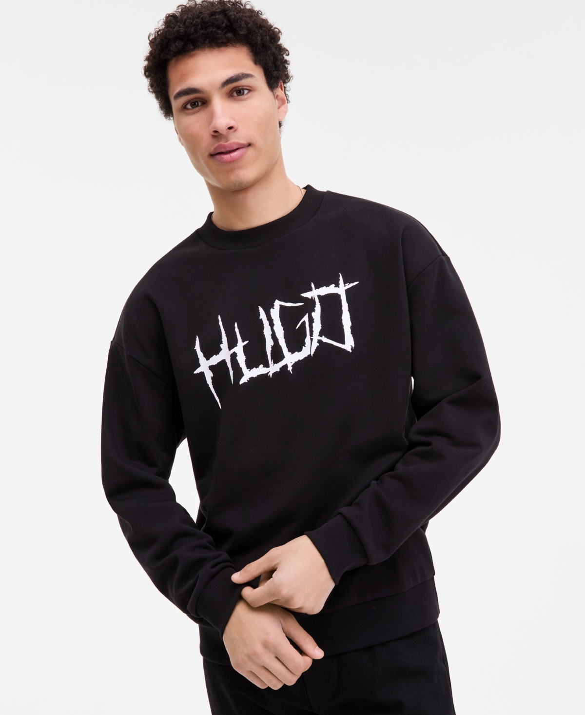 Click here for Hugo by Hugo Boss Mens Namenex Graphic Crewneck Sw... prices