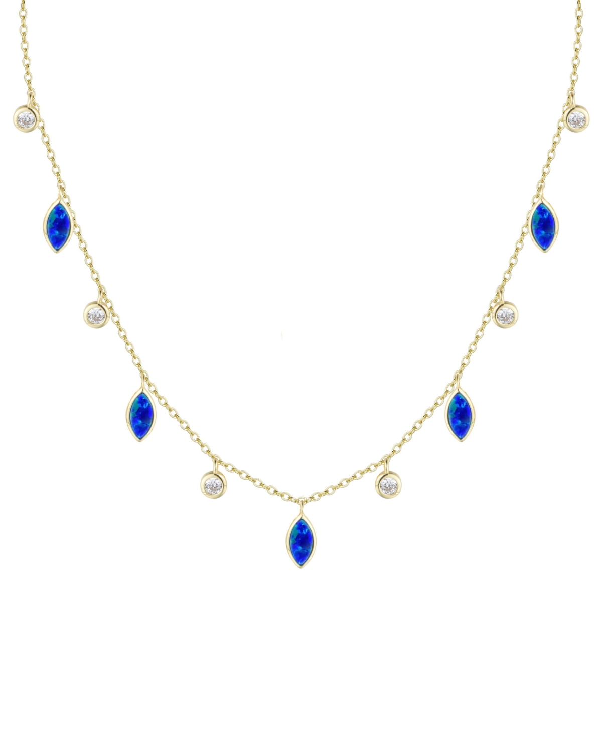 Click here for Drops of Spring Necklace with Lab-Grown Opal in 14... prices