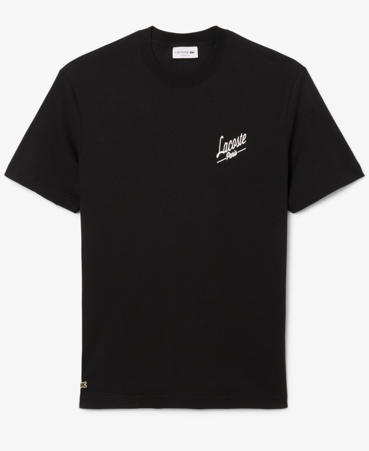 Click here for Lacoste Mens Printed Crewneck T-Shirt - Black prices