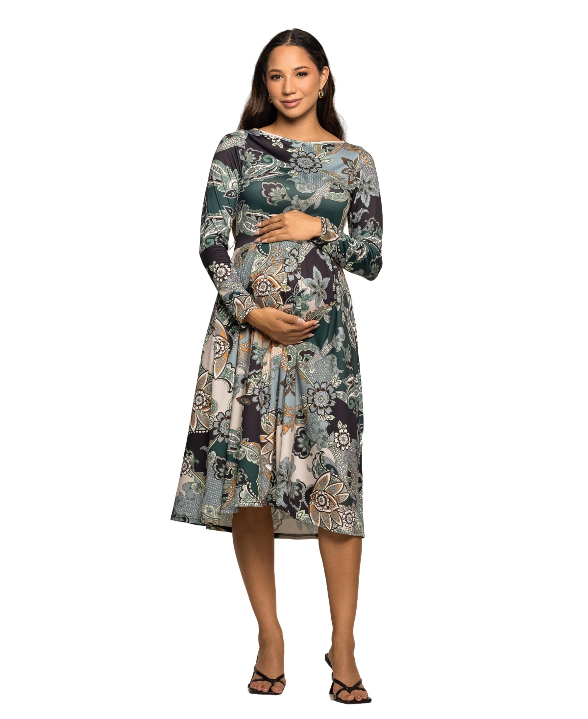 Click here for 24seven Comfort Apparel Womens Maternity Long Slee... prices